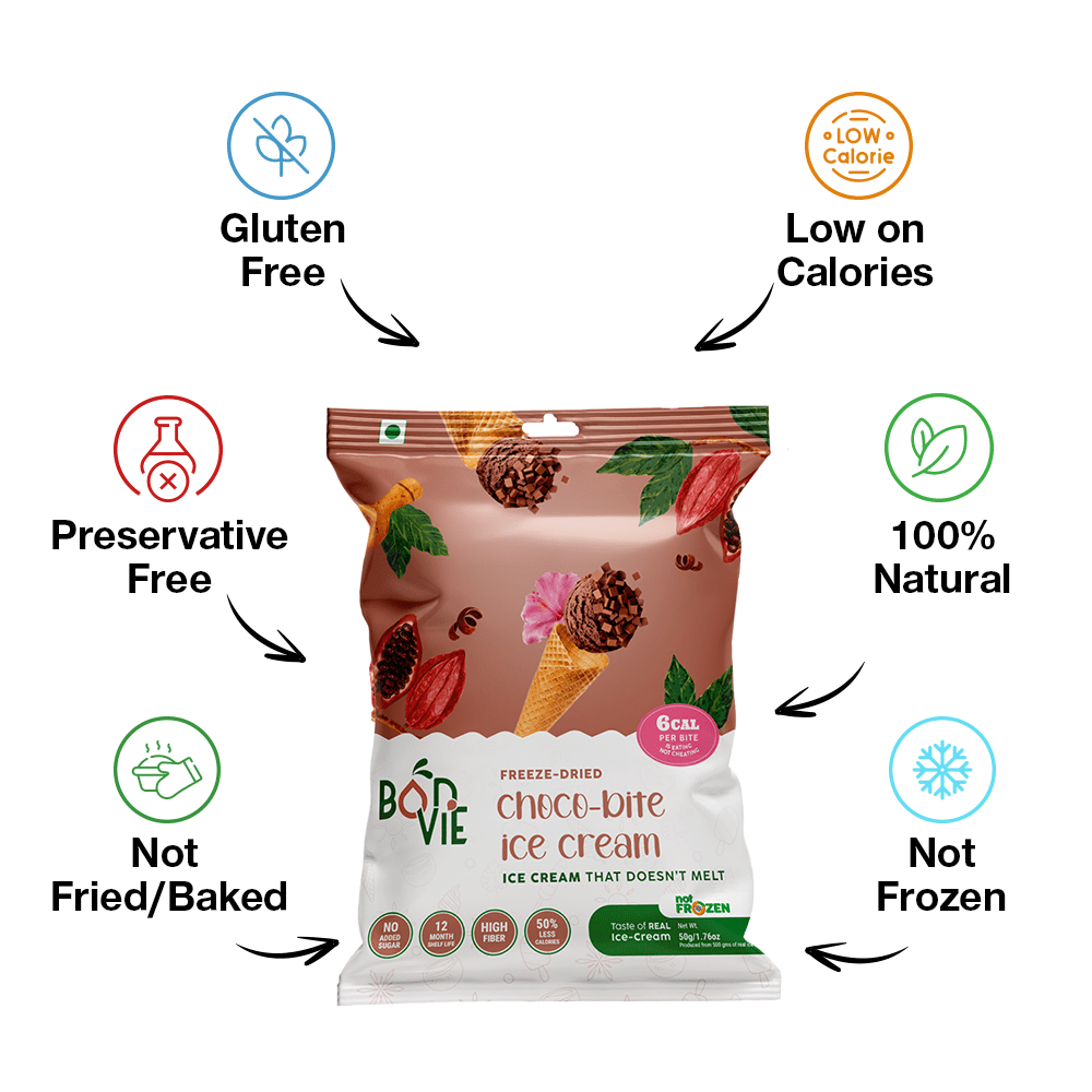 Freeze Dried Choco Bite Ice Cream Snacks | Bonvie Snacks